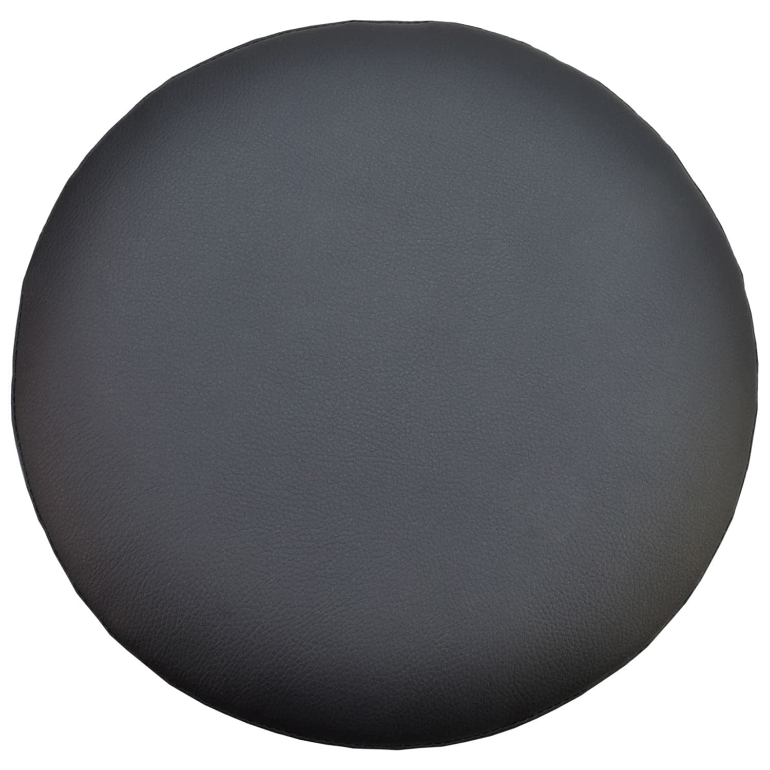 ANWUCHEN Stool Covers Round, 2 Pack Waterproof PU Leather Round Bar Stool Covers Anti-Slip Round Bar Stool Seat Cover with Elastic Bands Durable Round Chair Cover for 14-15 Inch Round Chair (Black)