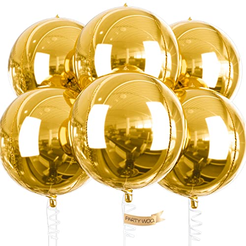 PartyWoo Purple Green Gold Balloons 50 pcs and Gold Foil Balloons 6 pcs