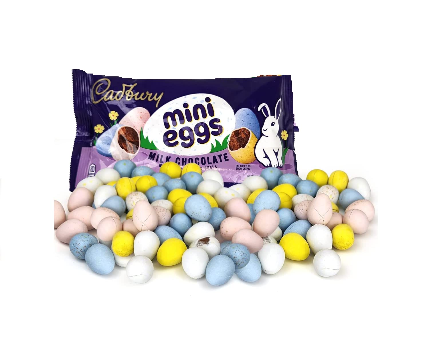 CADBURY MINI EGGS 70+ Count - Milk Chocolate Candy Coated Crunch Shell, Bulk Candy, In Tundras Sealed Bag