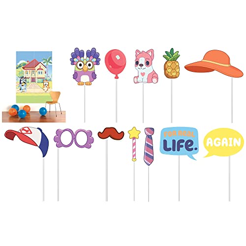 Bluey Scene Setter with Props - 40" x 27 1/2" | Multicolor | 16 Pcs.