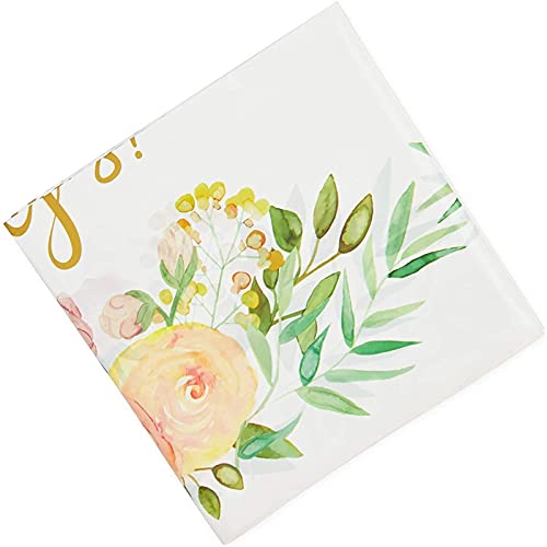 Juvale She Said Yes Table Covers for Bridal Showers (54 x 108 in., 3 Pack)