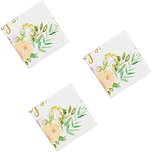 Juvale She Said Yes Table Covers for Bridal Showers (54 x 108 in., 3 Pack)