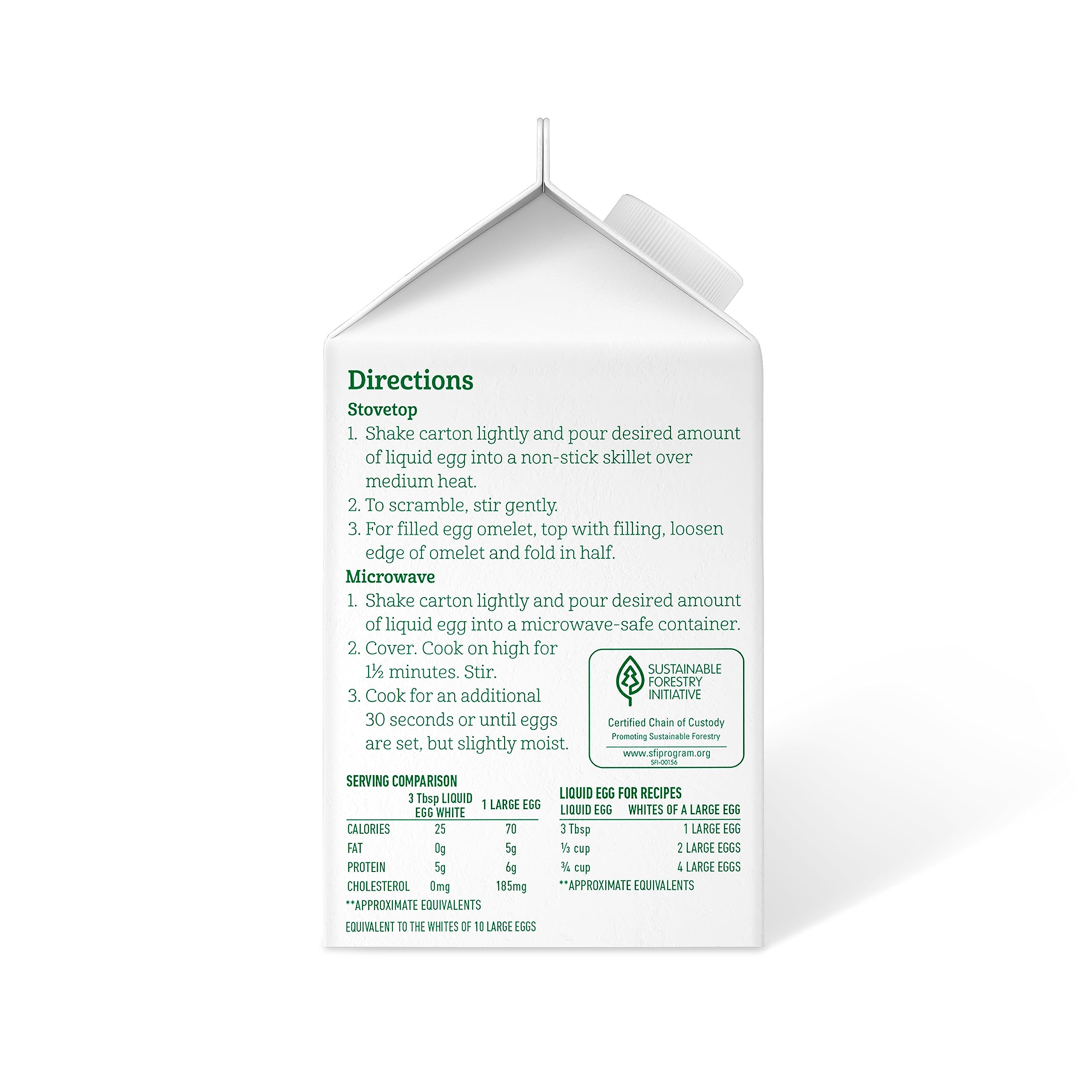 Amazon Fresh, Cage Free Liquid Egg Whites, 16 Fl Oz (Previously Happy Belly, Packaging May Vary)
