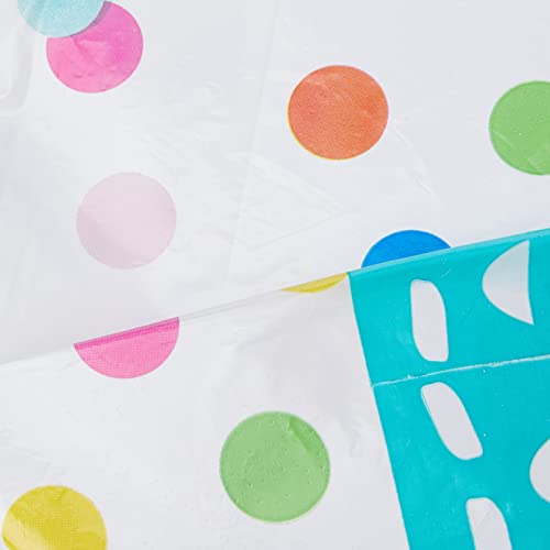 Unique Confetti Cake Rectangular Plastic Table Cover, 54" x 84", Multicolor 1 Pc