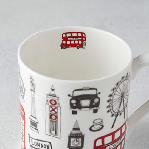 Victoria Eggs Tea Cup & Coffee Mug Big Smoke | Bone China Mugs | London Souvenirs & British Gifts | Tea Cup Set | Small Tea Cups & Aesthetic Mugs | London Souvenirs Gifts | British Themed Gifts