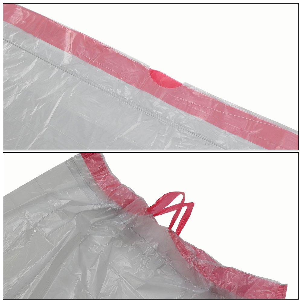 Qskely 1.6 Gallon Small Drawstring Trash Bags, Grey, 125 Counts
