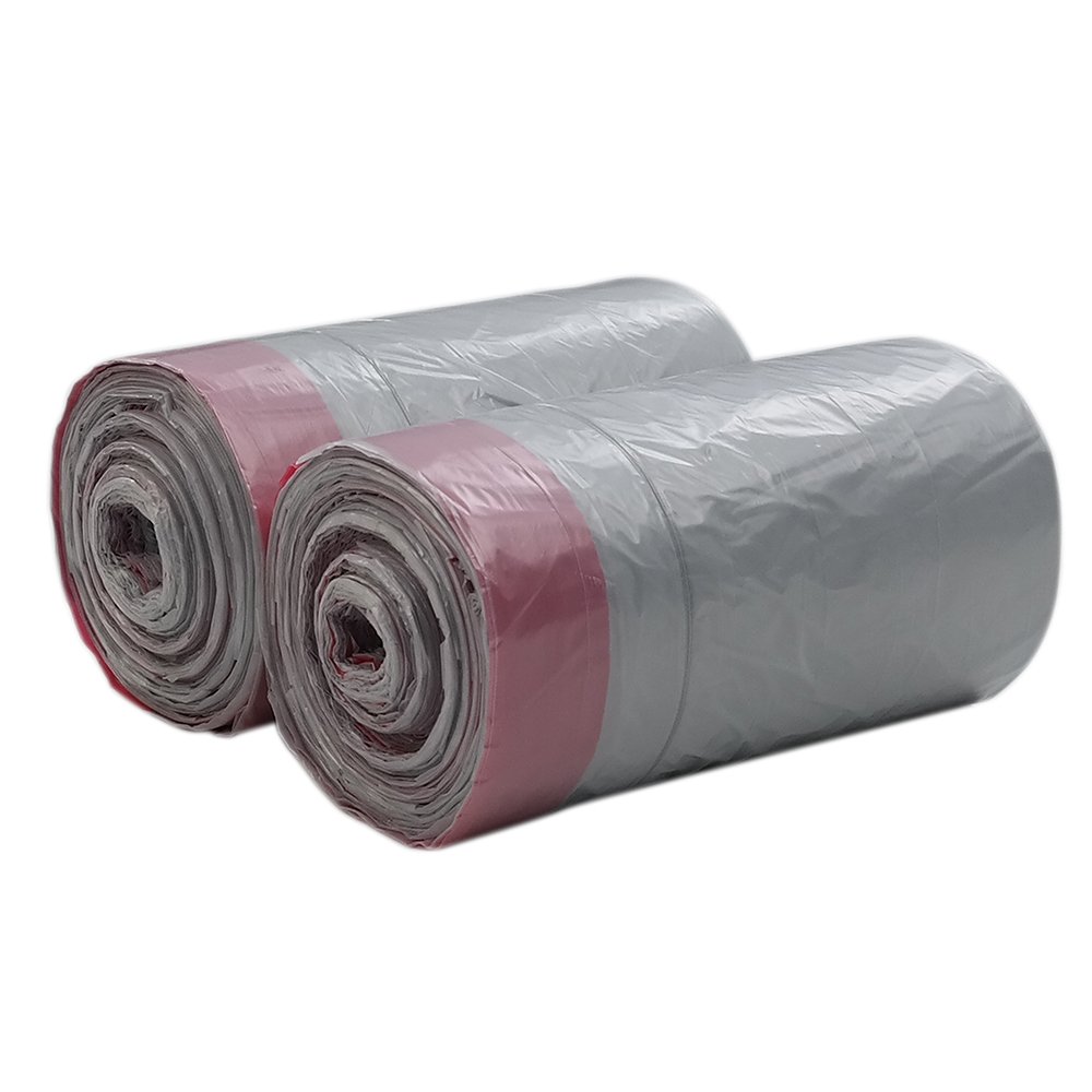 Qskely 1.6 Gallon Small Drawstring Trash Bags, Grey, 125 Counts