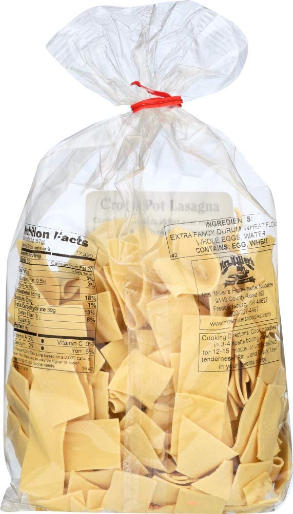 Mrs. Miller's Old Fashioned Egg Noodles, Extra Wide 16 Ounce (Pack of 6)