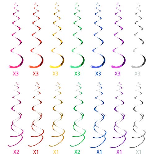 Easter Hanging Swirl Ceiling Decorations Easter Egg Bunny Hanging Swirl Foil Decorations for Home Office School Easter Party Ornaments Favors Supplies 30CT