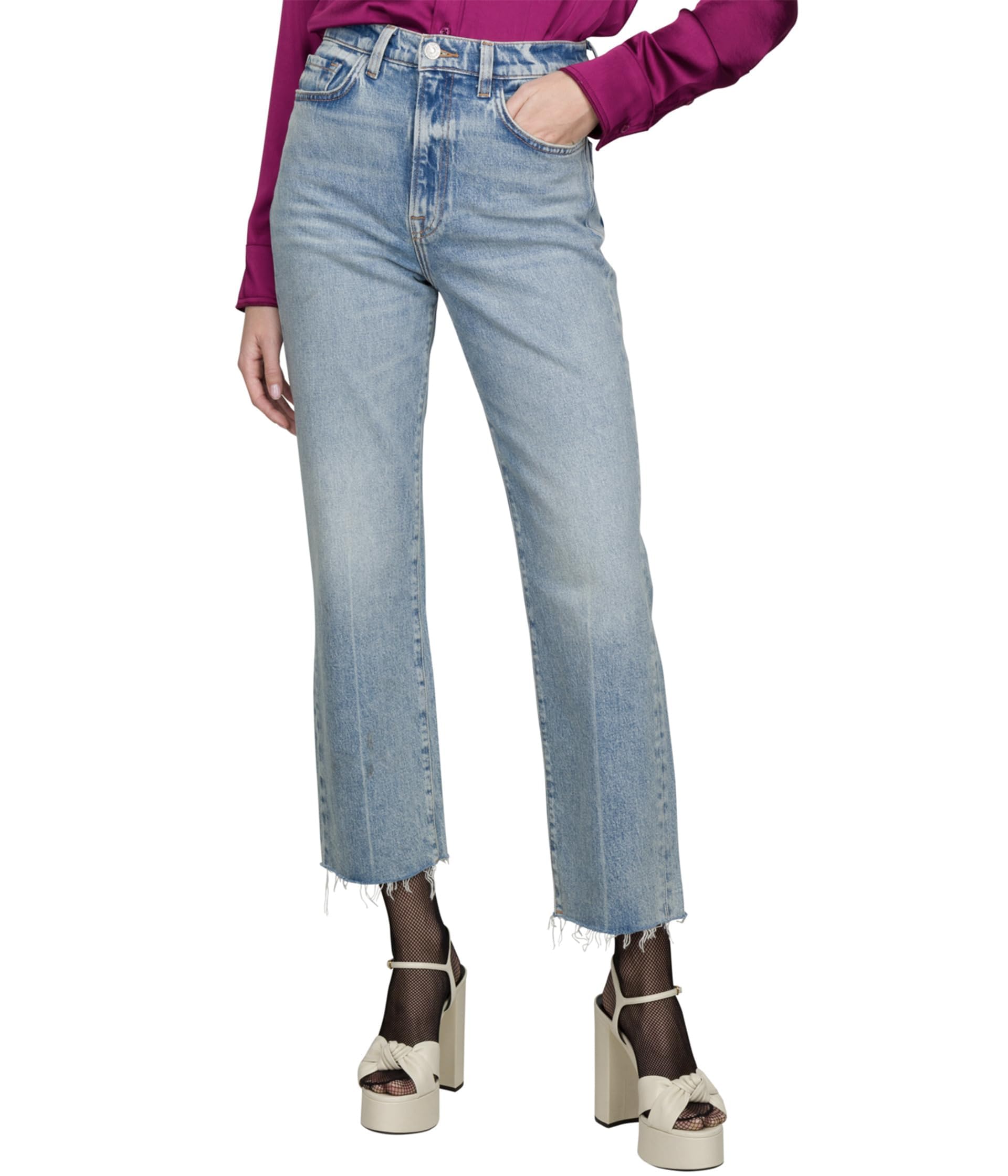 7 For All Mankind Women's Logan Stovepipe Straight-Leg Jeans, ODE to