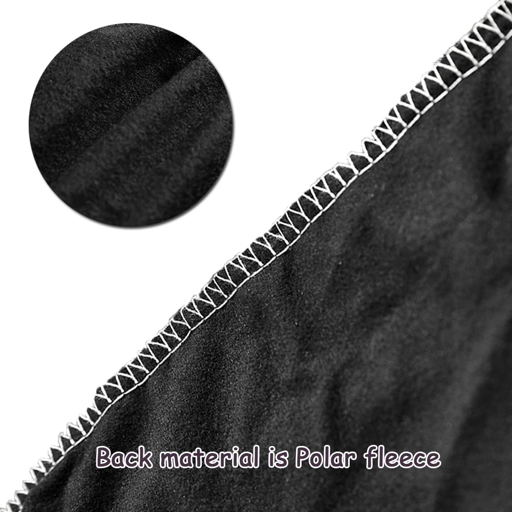 Shukii Waterproof Bar Stool Chair Covers Stretch PU Leather Barstools Chair Seat Cover with Backs Universal Chair Slipcovers Protector Chair Cover for Pub Kitchen (Black, 4pcs)