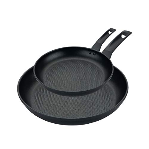 PRESTIGE 9 x Tougher Frying Pan Set Non Stick - Induction Frying Pan Set of 2, 21/29cm with Scratch Resistant Non Stick, Stay Cool Easy Grip Handles, Oven & Dishwasher Safe Cookware