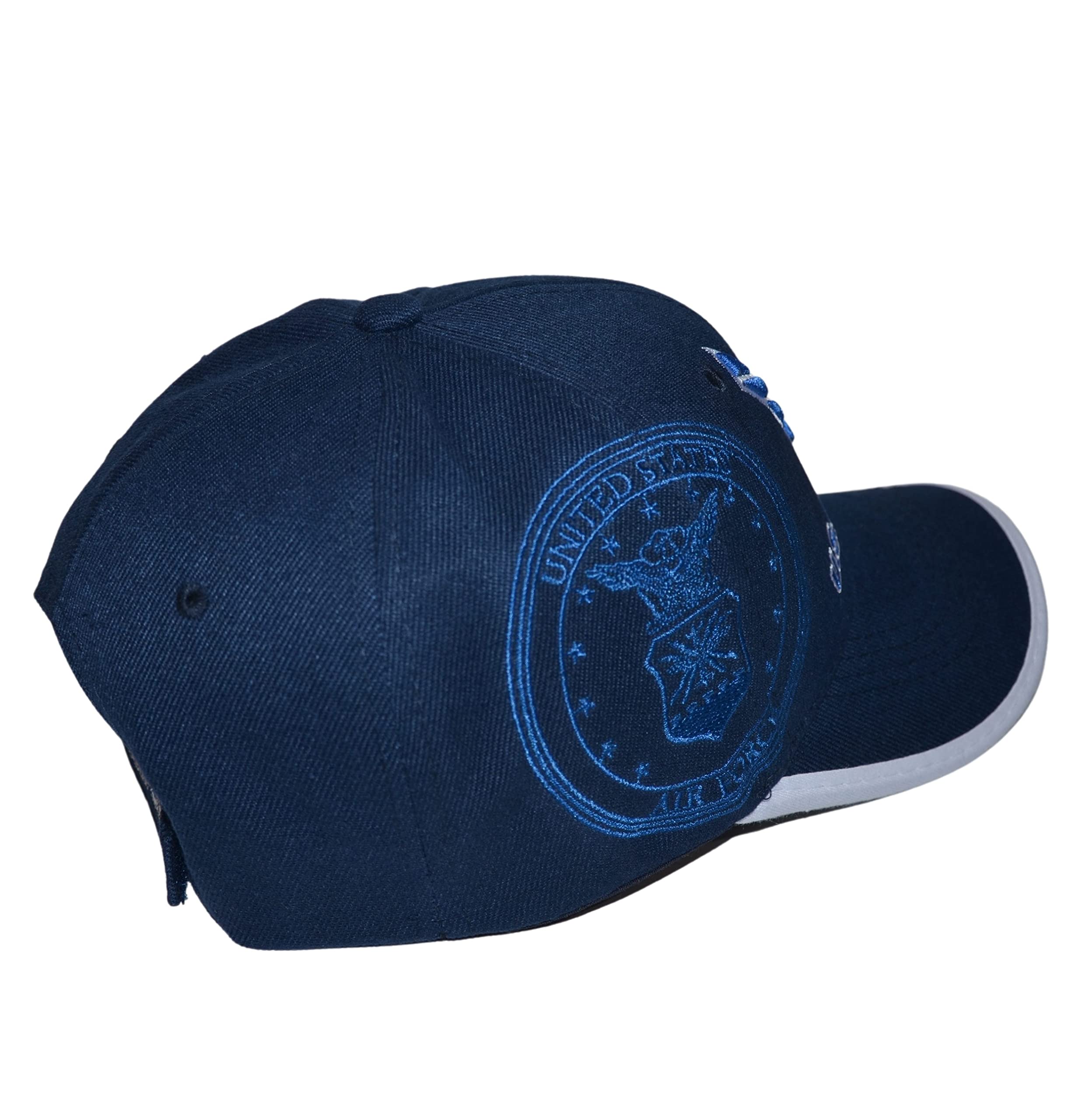 Icon Sports Group US Air Force Hat Official Licensed Military Cap, Unisex Embroidered Blue Military Baseball Cap, One Size