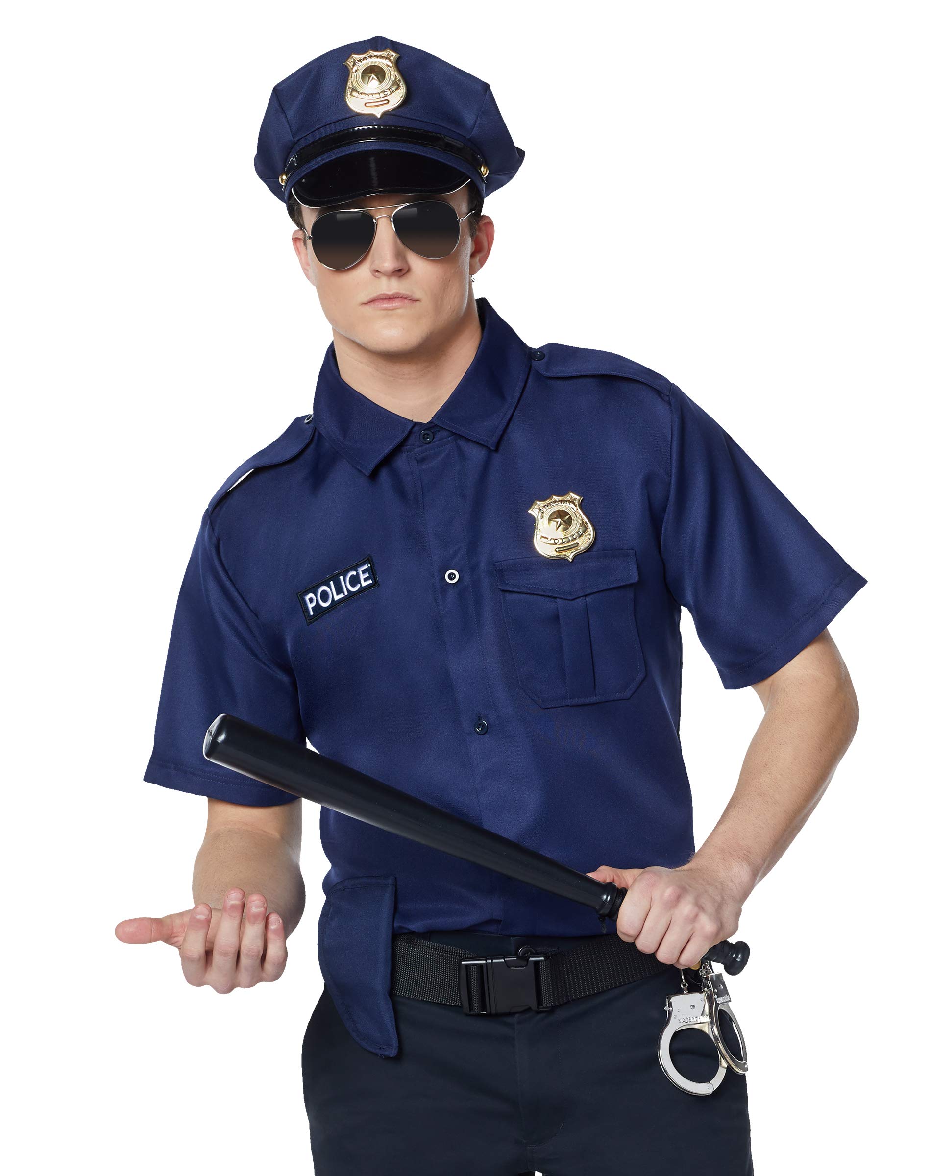 Spirit Halloween Adult Cop Costume Kit - Plus Multicolored