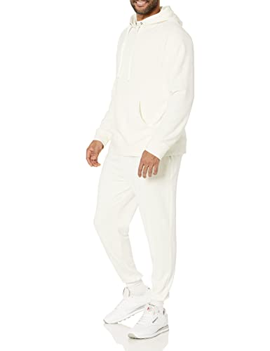 Amazon Essentials Men's Lightweight Long-Sleeve French Terry Hoodie, Eggshell White, XX-Large
