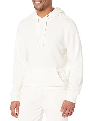 Amazon Essentials Men's Lightweight Long-Sleeve French Terry Hoodie, Eggshell White, XX-Large