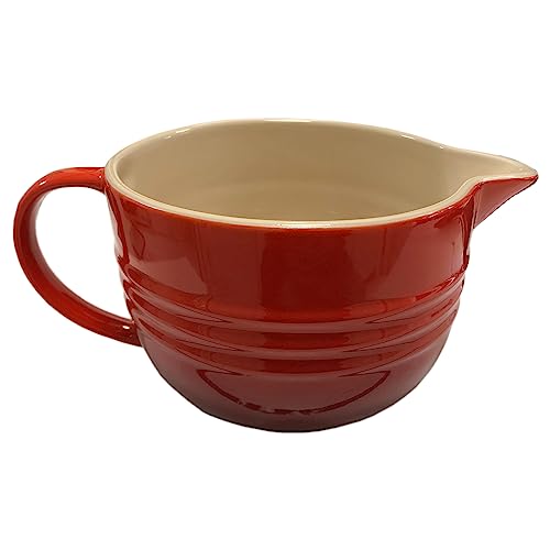 Le Creuset Stoneware Batter Bowl, 2 qt., Cerise