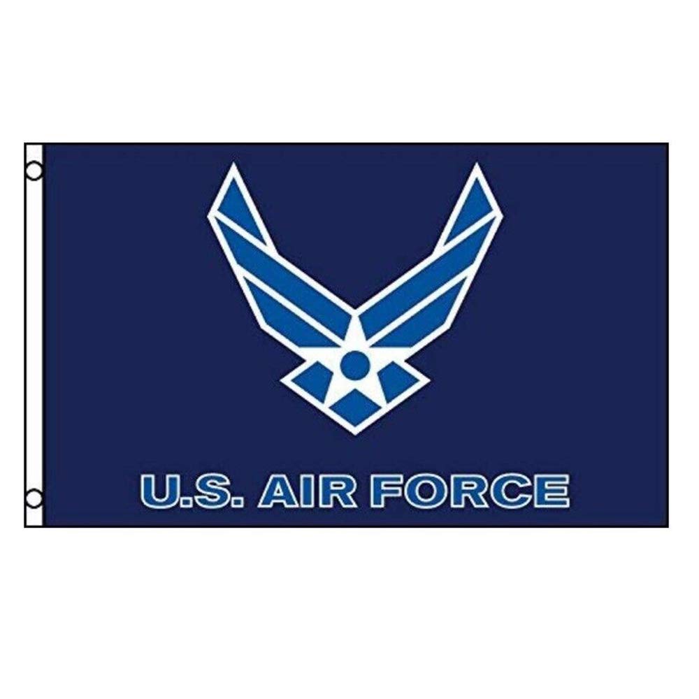 DELAYNOMORE77 US Air Force Flag United States Banner Polyester 3x5 Foot Flags Vivid Color and UV Fade Resistant Flag Outdoor Banner