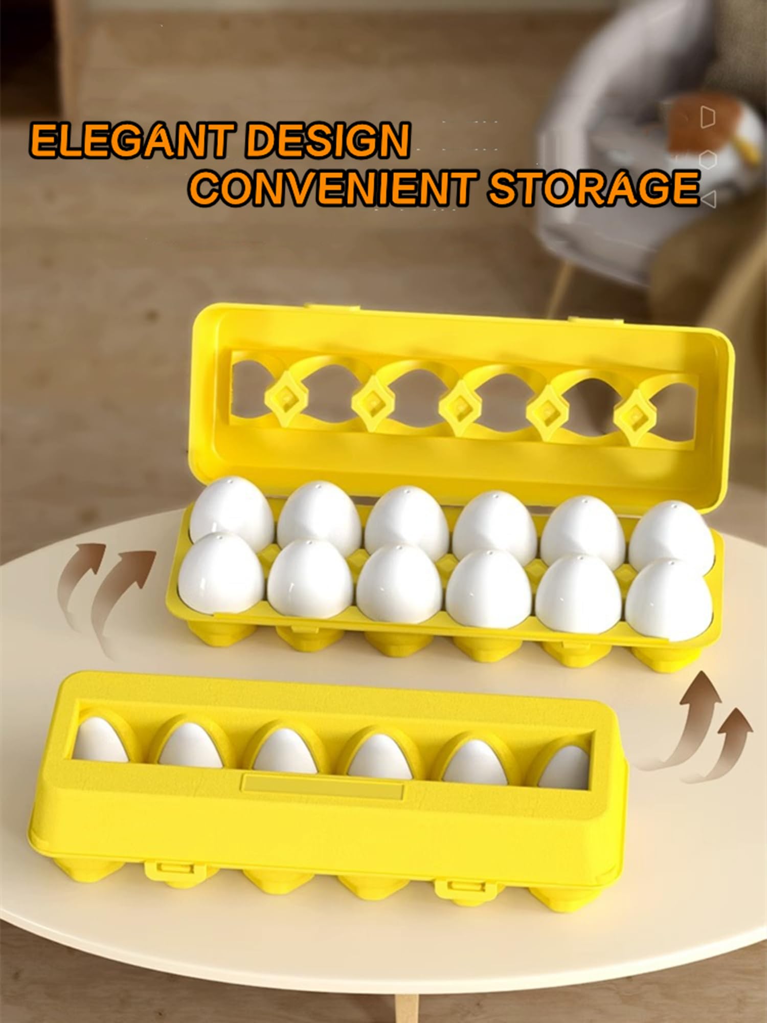 Matching Puzzle Eggs Learning Resources Toys, 12 Pack Toddlers Colour Shape Sorting Recognition Eggs Set, Preschool Fine Motor Skills Montessori Learning Puzzle Gift for 1 Year Boys Girls & Kids