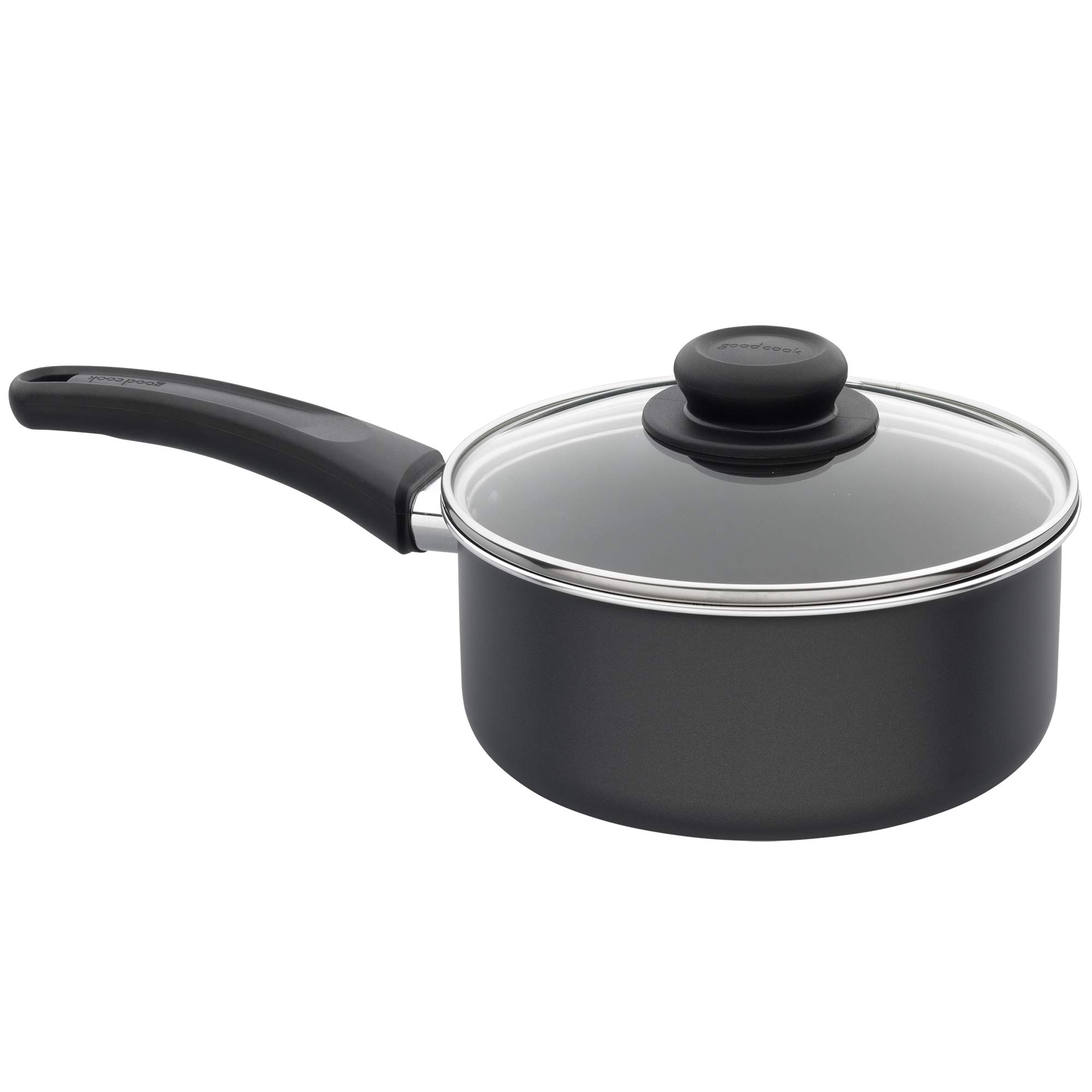 GoodCook Everyday Nonstick 10-Piece Cookware Set with Utensils, Includes Fry Pans, Sauce Pans, and Casserole Pan, PFOA-Free Nonstick Aluminum, Ergonomic Handles, Versatile Cooking Set