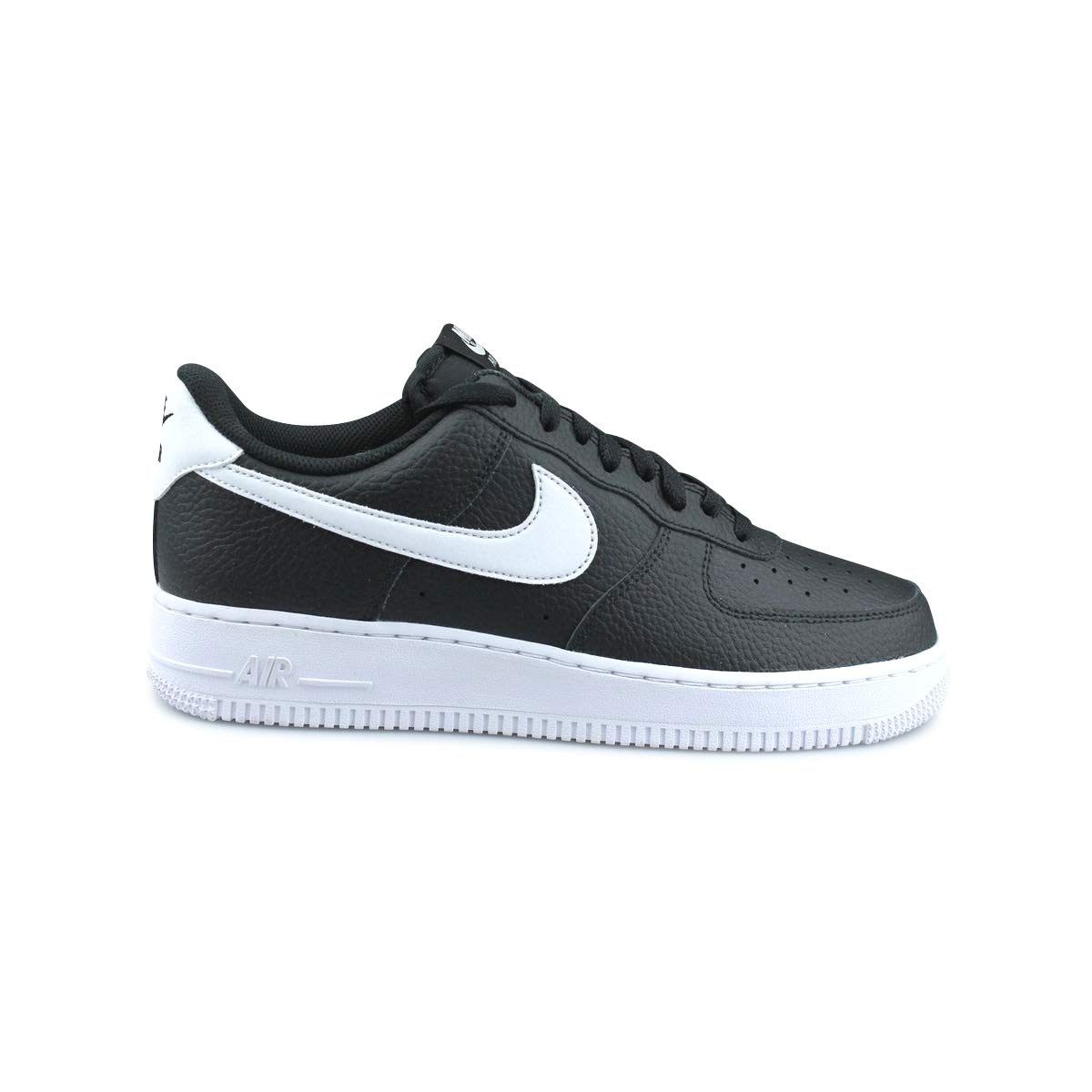 NIKE Men's Low-Top Sneakers Basketball Shoe, Black White, 10