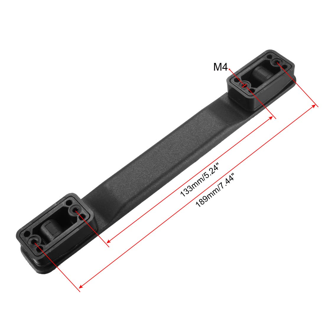 uxcell Luggage Handle, 202mm Length Strap Grip Replacement for Suitcase Case Black (Without Screws)