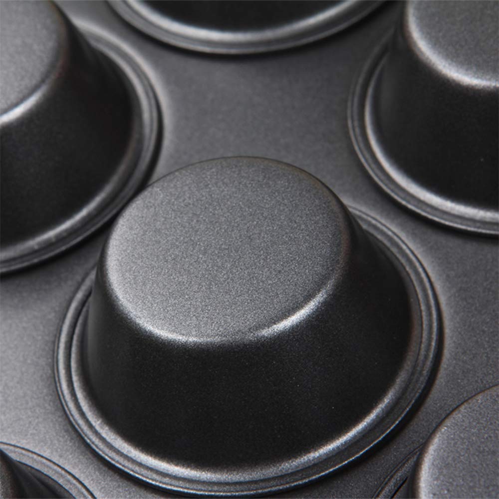 IELEK Non-stick Muffin Cupcake Pan for Baking Jumbo Donut Cake Molds Tins Tray Set Bakeware Dishwasher Microwave Safe