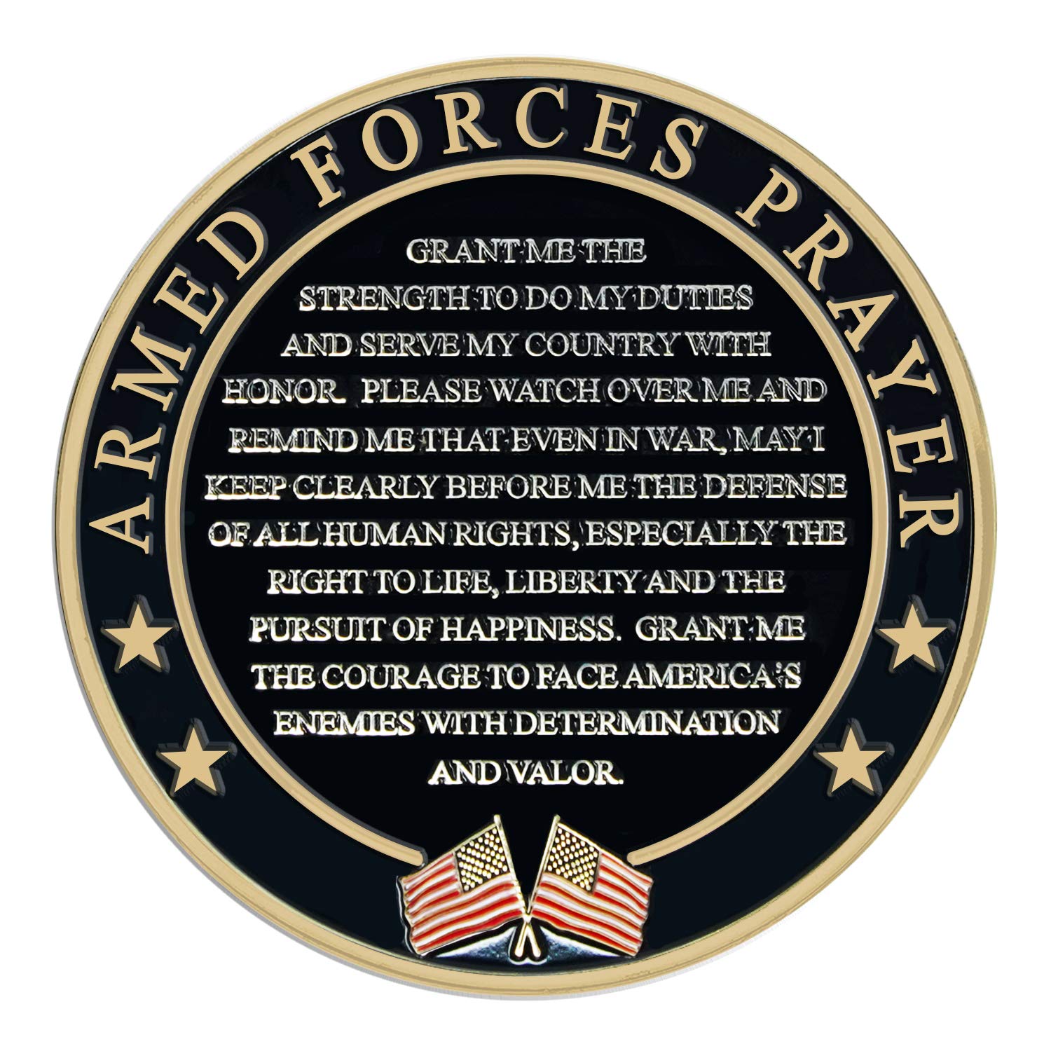 Air Force Armed Forces Prayer Coin - USAF Valor Challenge Coin-Gifts for Air Force-Certified Disabled USMC Vet Owned Business