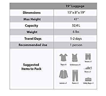 Rockland Pasadena Softside Spinner Wheel Luggage, Charcoal, Carry-On 20-Inch, F2281-CHARCOAL