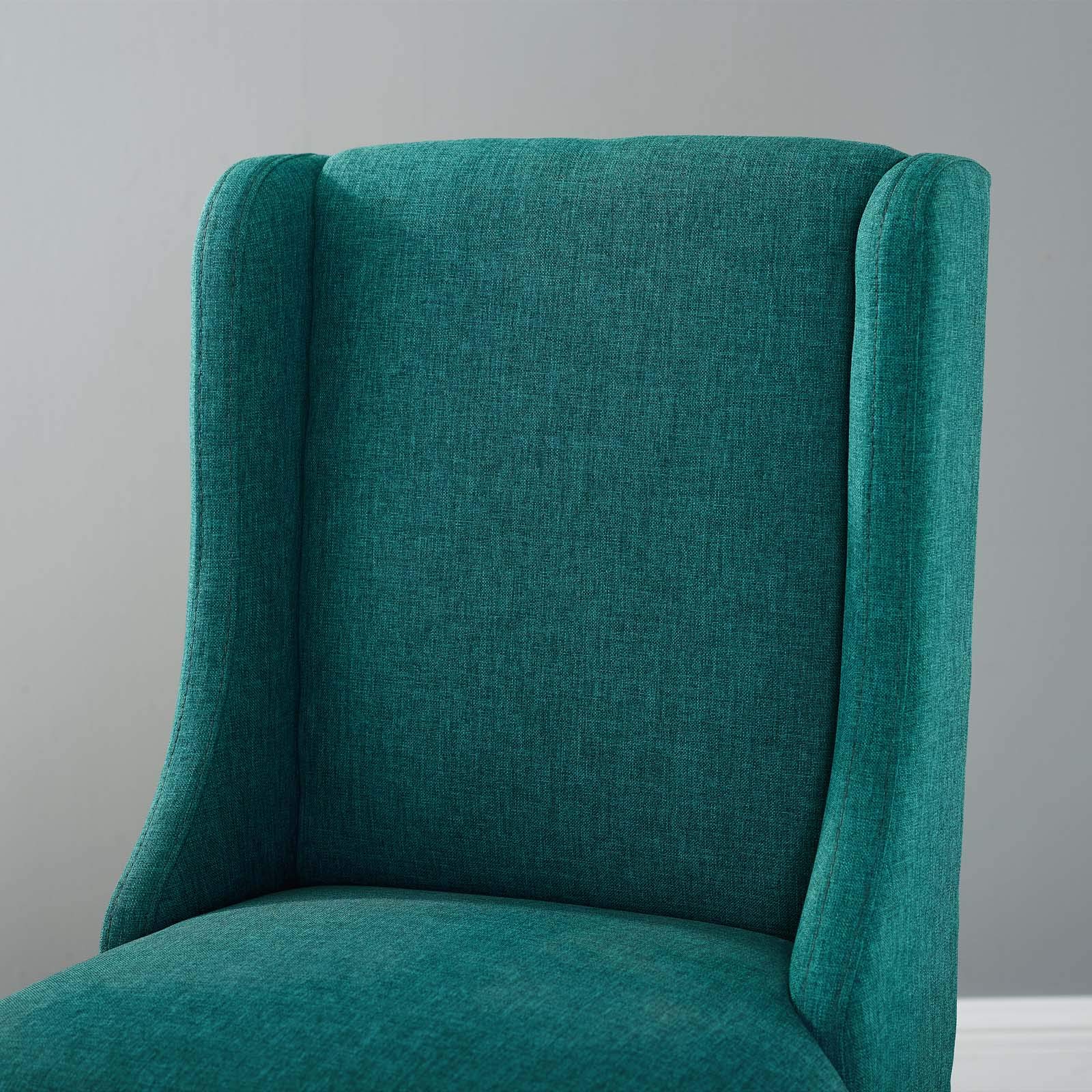 Modway Baron Fabric Upholstered Dining Counter-Height Bar Stool in Teal