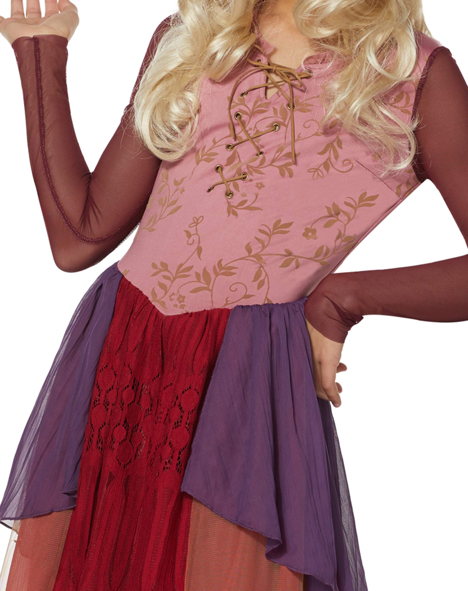 Spirit Halloween Tween Sarah Sanderson Dress Hocus Pocus Costume | OFFICIALLY LICENSED
