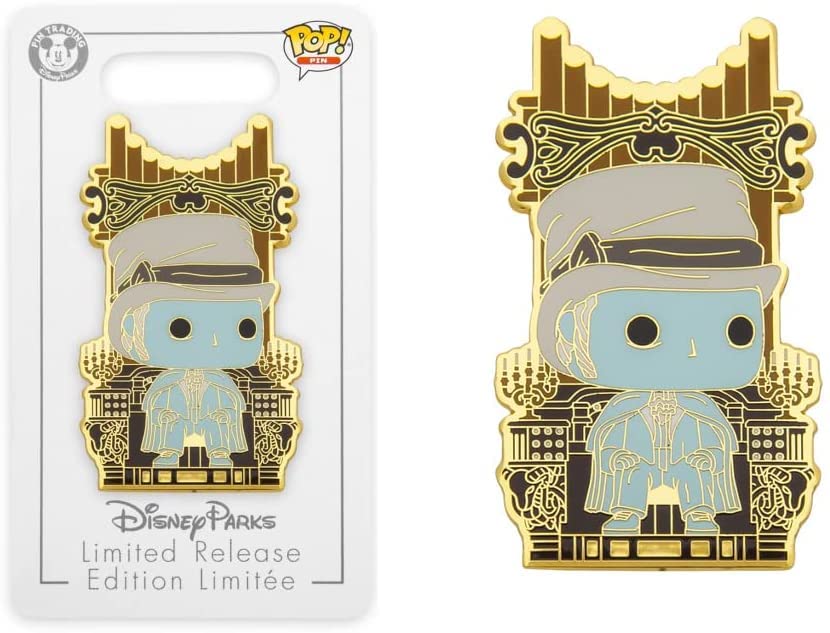 The Souls of Haunted Mansion Disney Ghosts Spirit Characters Bundled with Hitchhiking Board Game + Victor Geist Organ Player Spooky Pop Pin 2 Items