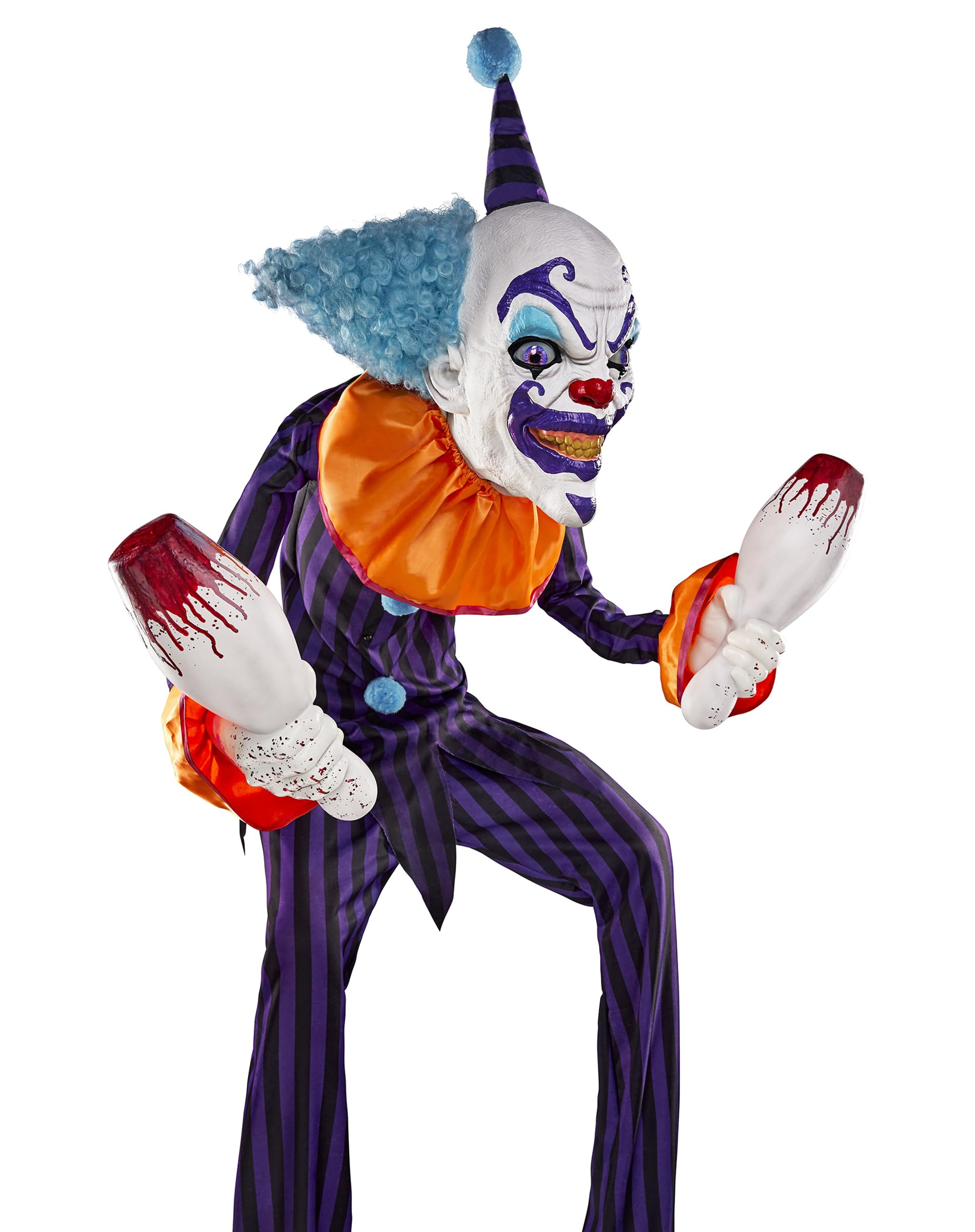 Spirit Halloween 7.9 Ft Stilts Animatronic | Decorations | Animated | Halloween Décor | Clown Animatronic