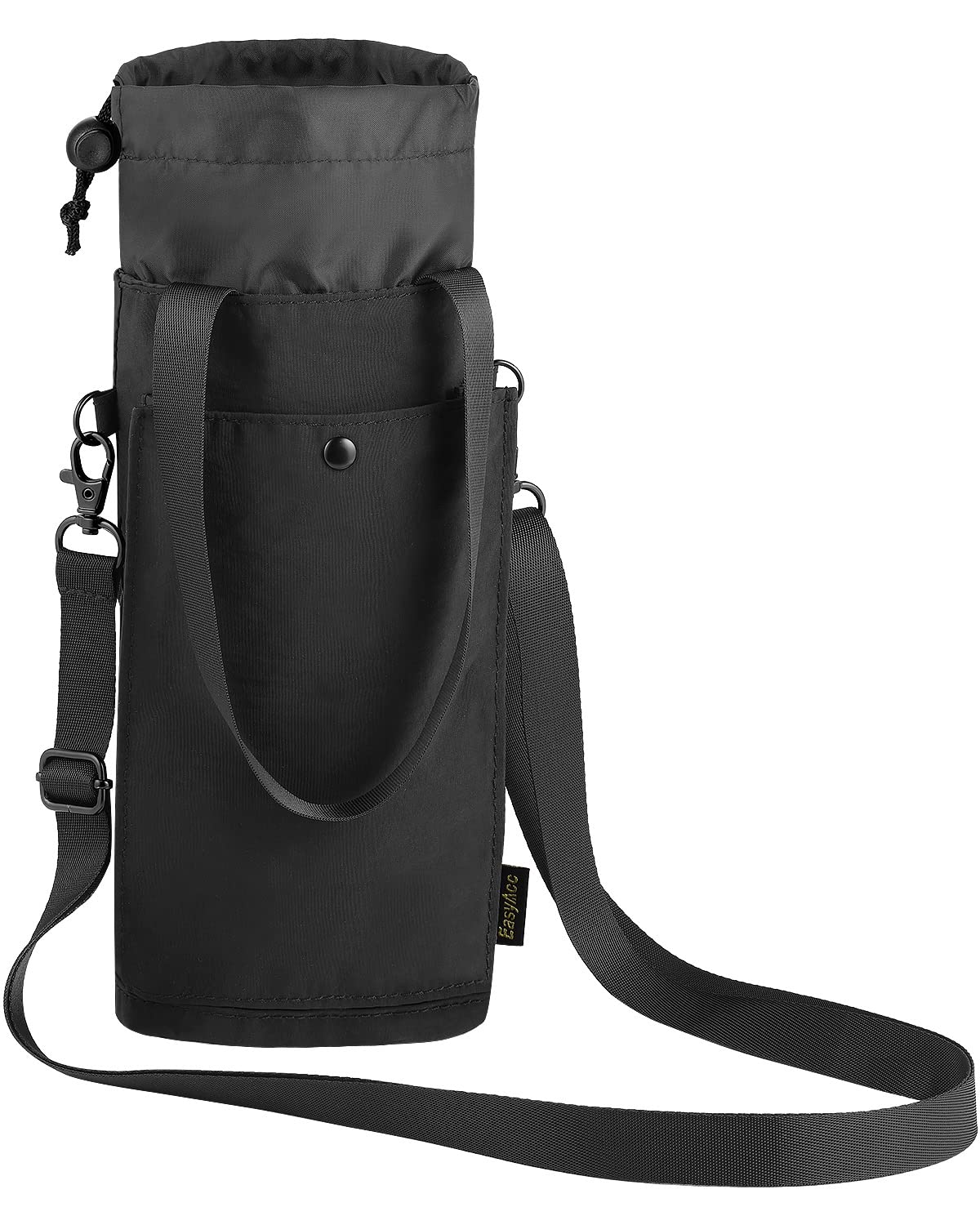 EasyAcc Water Bottle Holder Bag Strap Carrier,for 12/25/32/40 oz Universal Water Bottles[With Handle/Crossbody/Front Pockets] Water Bottle Accessories for Walking Hiking Camping Travel
