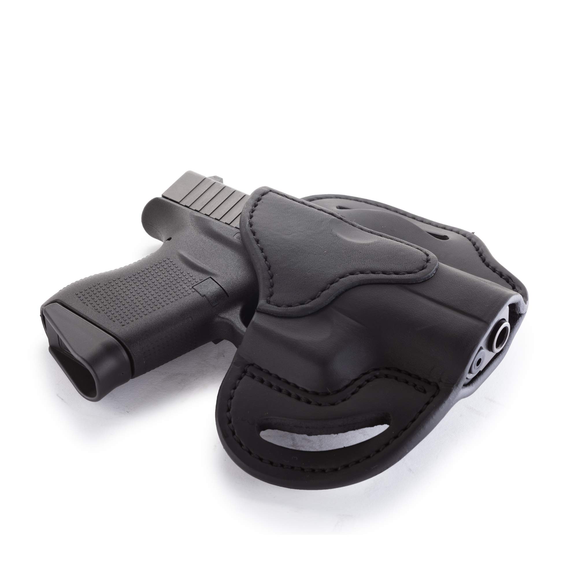1791 Gunleather Glock 43 Holster, Right Hand OWB G43 Leather Gun Holster for Belts. Fits Glock 43 and Ruger LC9 & Ruger SR22