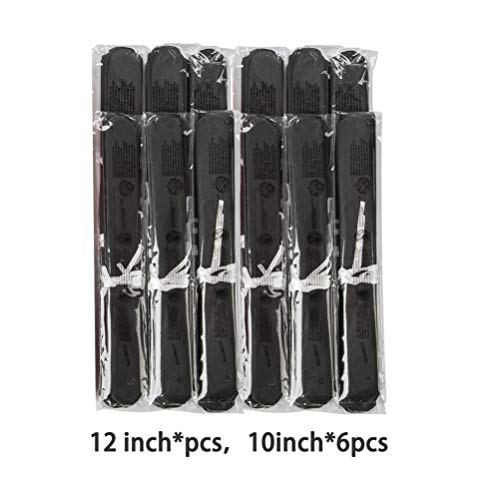 MOWO Black Paper Flower Tissue Pom Poms Party Supplies (Black,12pc)