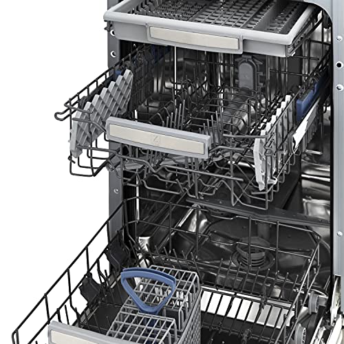 ZLINE 18" Tallac Series 3rd Rack Top Control Dishwasher in Custom Panel Ready with Stainless Steel Tub, 51dBa (DWV-18) (Pannel Ready)