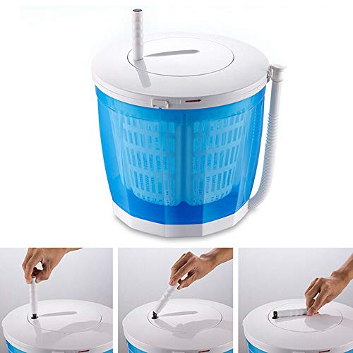 LOYALHEARTDY Portable Washing Machine, 2 in 1 Hand-operated Mini Compact Compact Traveling Outdoor Compact Washer Spin Dryer, for Camping Travelling Outdoor