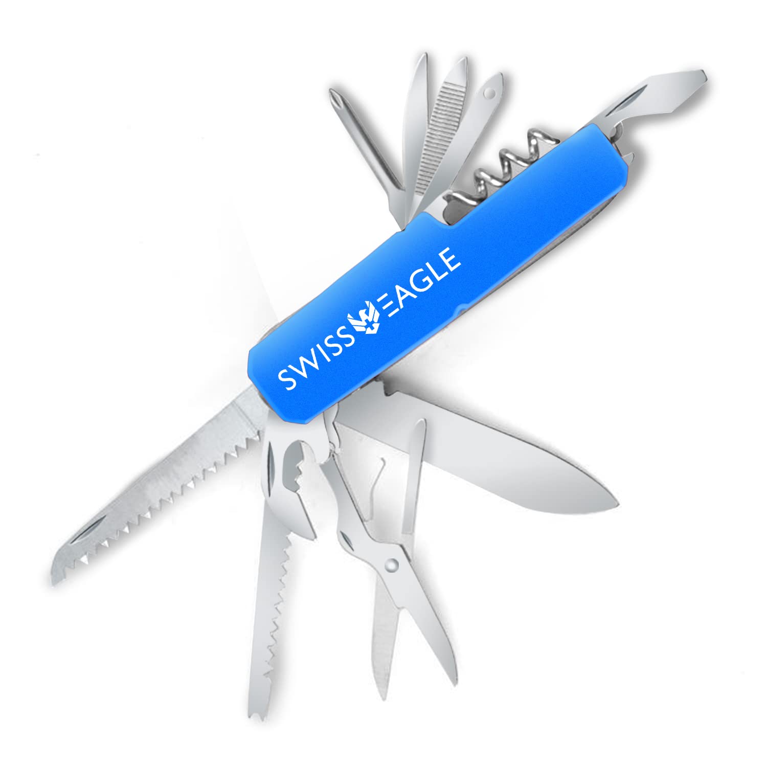 Swiss Eagle Hiker Multi-Tool Pocket Knife with 11 Functions