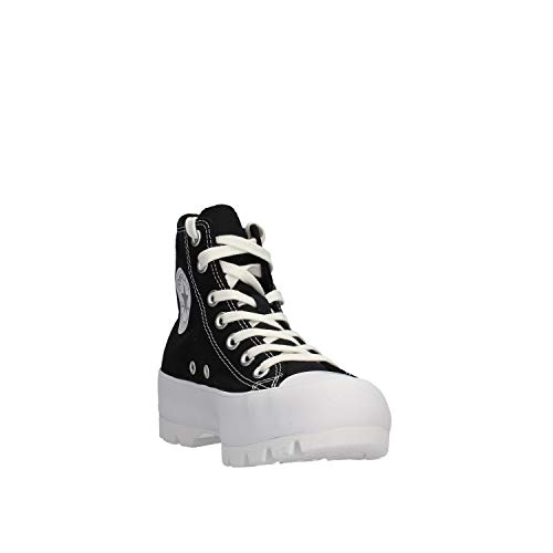 Converse Women's Chuck Taylor All Star Lugged Hi Sneakers, Black/White/Black, 7 Medium US