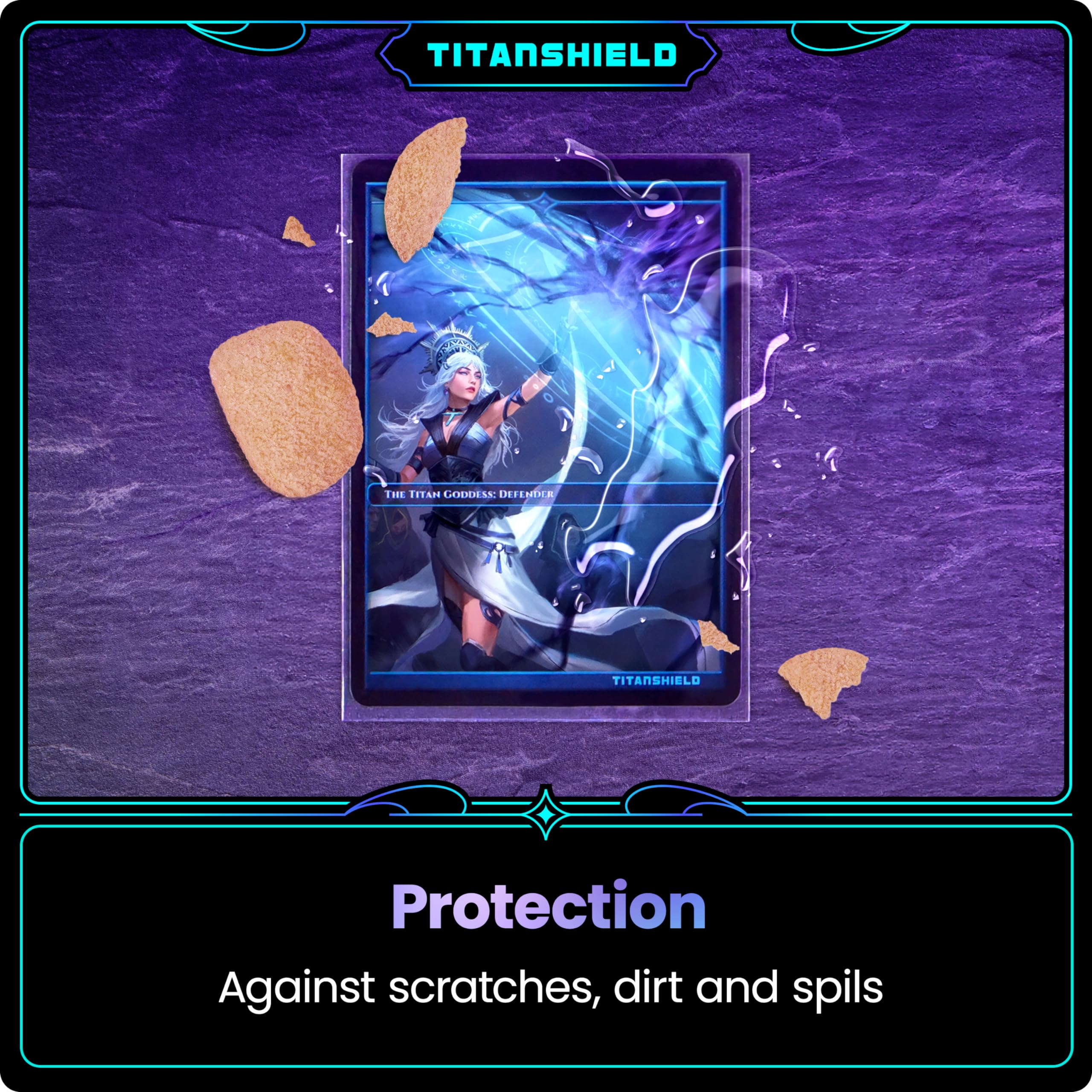 TitanShield [3-Pack 450 Sleeves Bundle Premium Clear Card Sleeves Compatible with Standard Sized Board Games, MTG Magic The Gathering, Pokemon, Lorcana and Trading Cards 2.5" x 3.5" 66x91mm