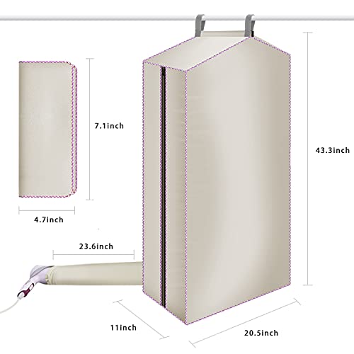 Dear Morning Portable Clothes Dryer Foldable Apartment Clothes Dryer, Fast Heating and Quick Drying, Travel Light Dryer(Khaki)