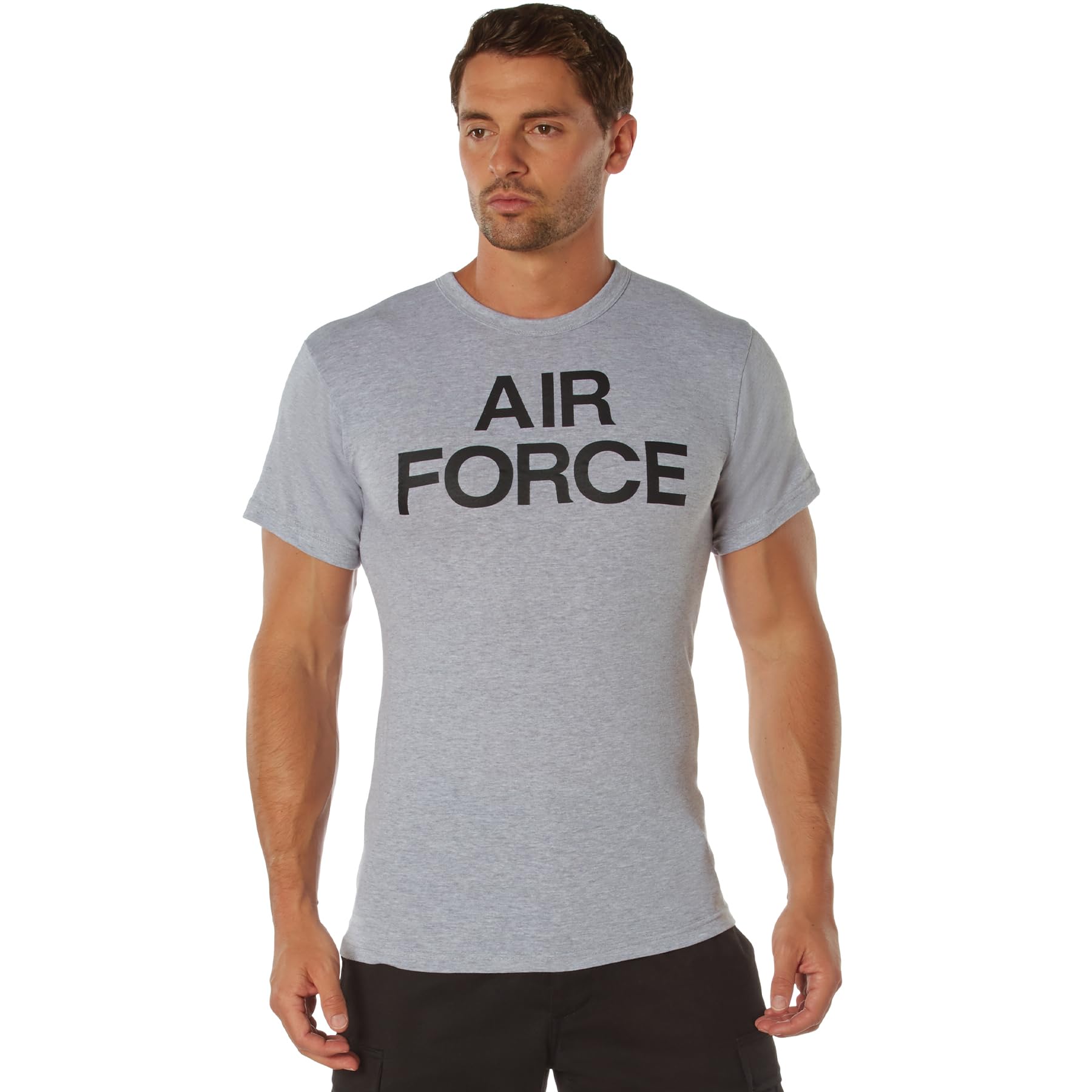 Rothco Mens Physical Training PT Workout T-Shirt, AIR Force - Grey - XL