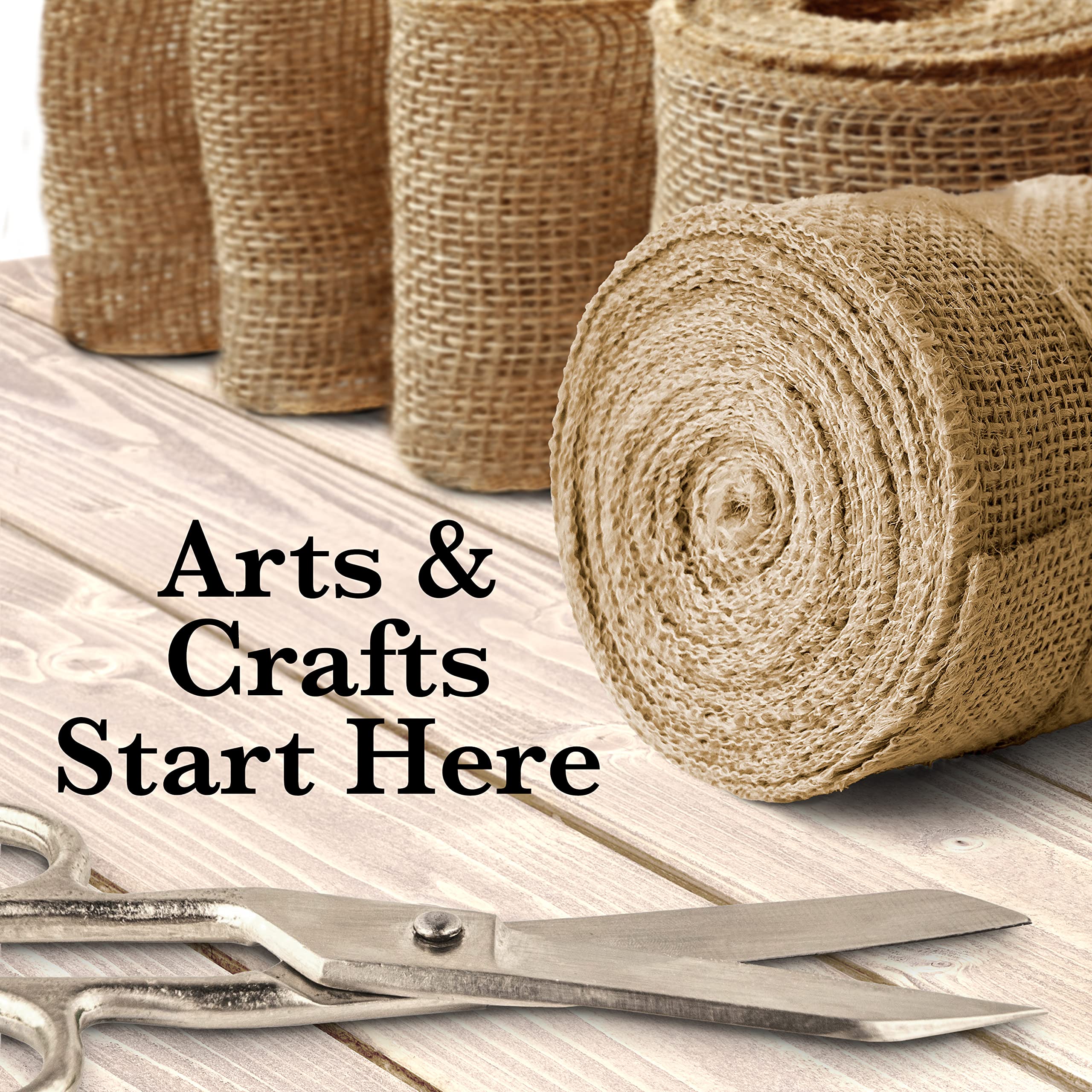 Burlap Ribbon 3 Inch Wide - Burlap Roll Fabric Ribbon, 10 Yard Burlap Ribbon for Crafts, Burlap Flower Wrap, Rustic Ribbon for Gifts, Holidays and Decorations