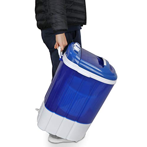 JupiterForce Portable Washing Machine Mini Compact Counter Top 8 Lbs Washer Single Tub Rotary Dehydration for Apartments,Dorms,Camping, Dorms, College Rooms, RV’s