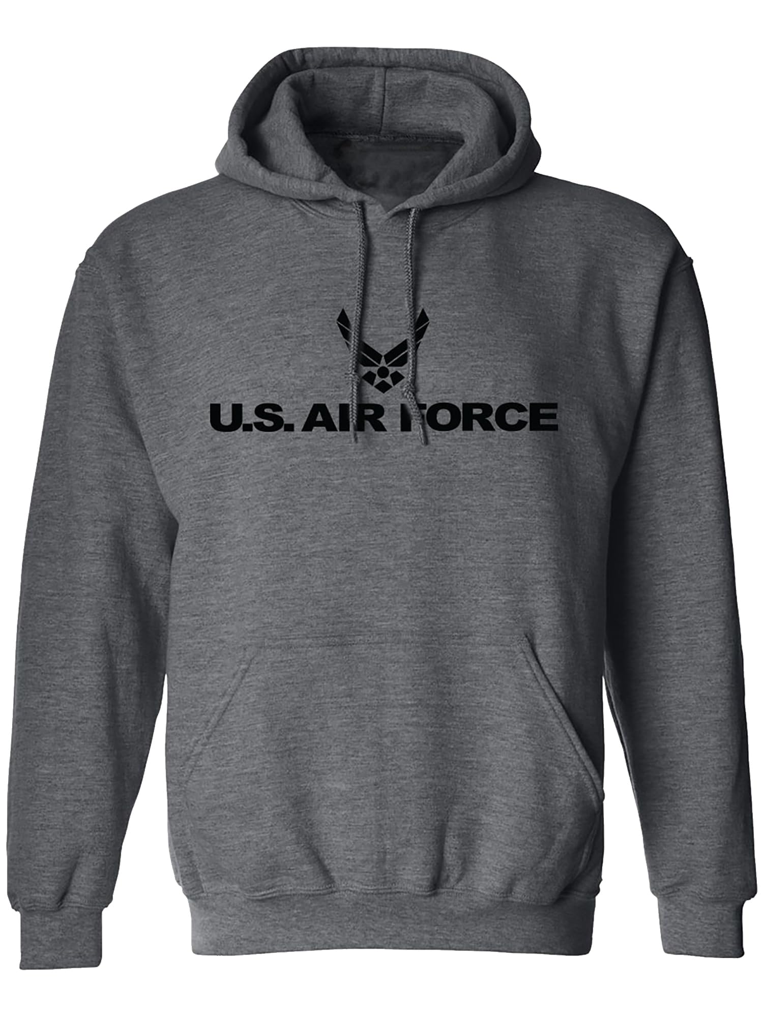 zerogravitee U.S. Air Force Adult Hooded Sweatshirt in Dark Heather - Large