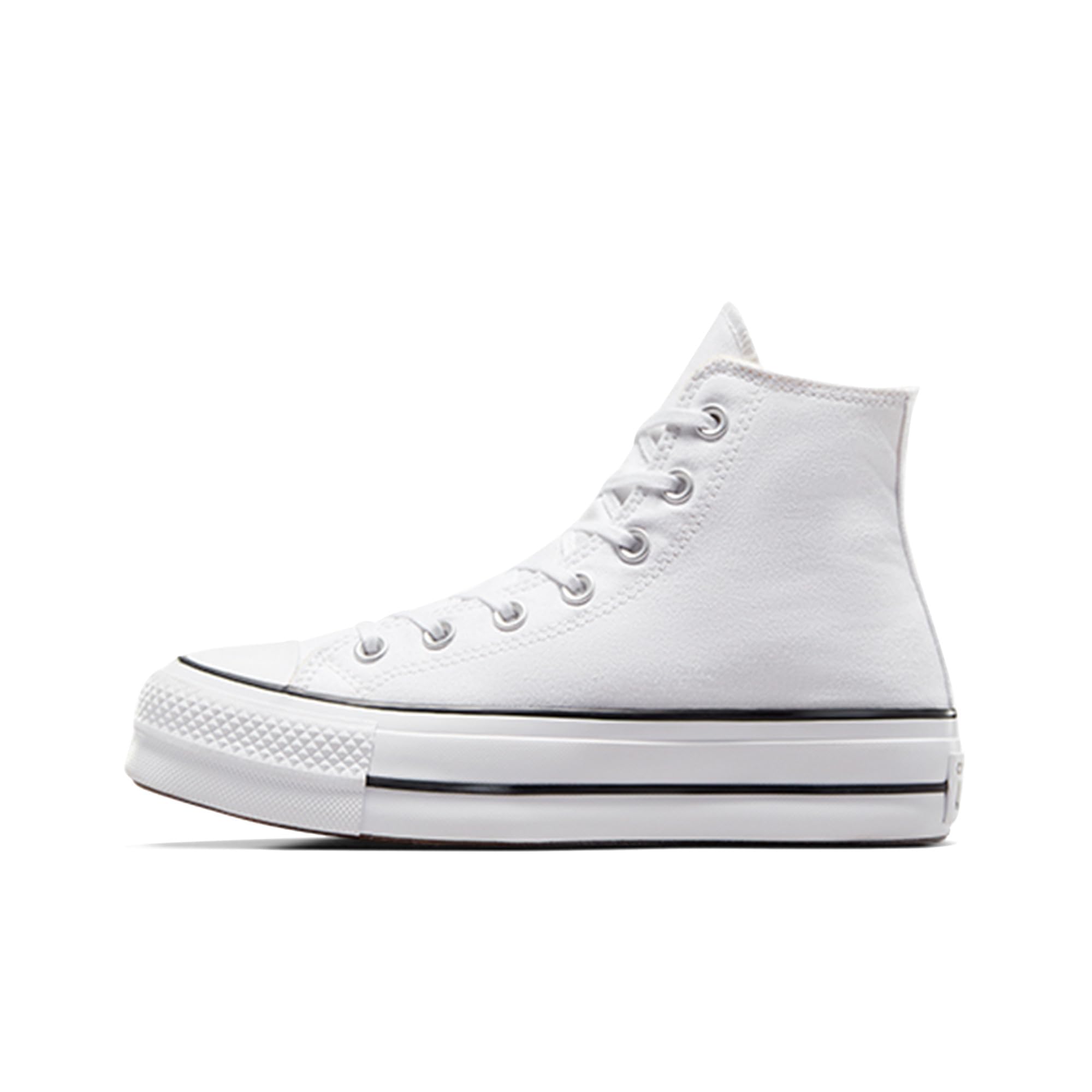 Converse Women's Chuck Taylor All Star Lift High Top Sneakers, White/Black/White, 8 Medium US