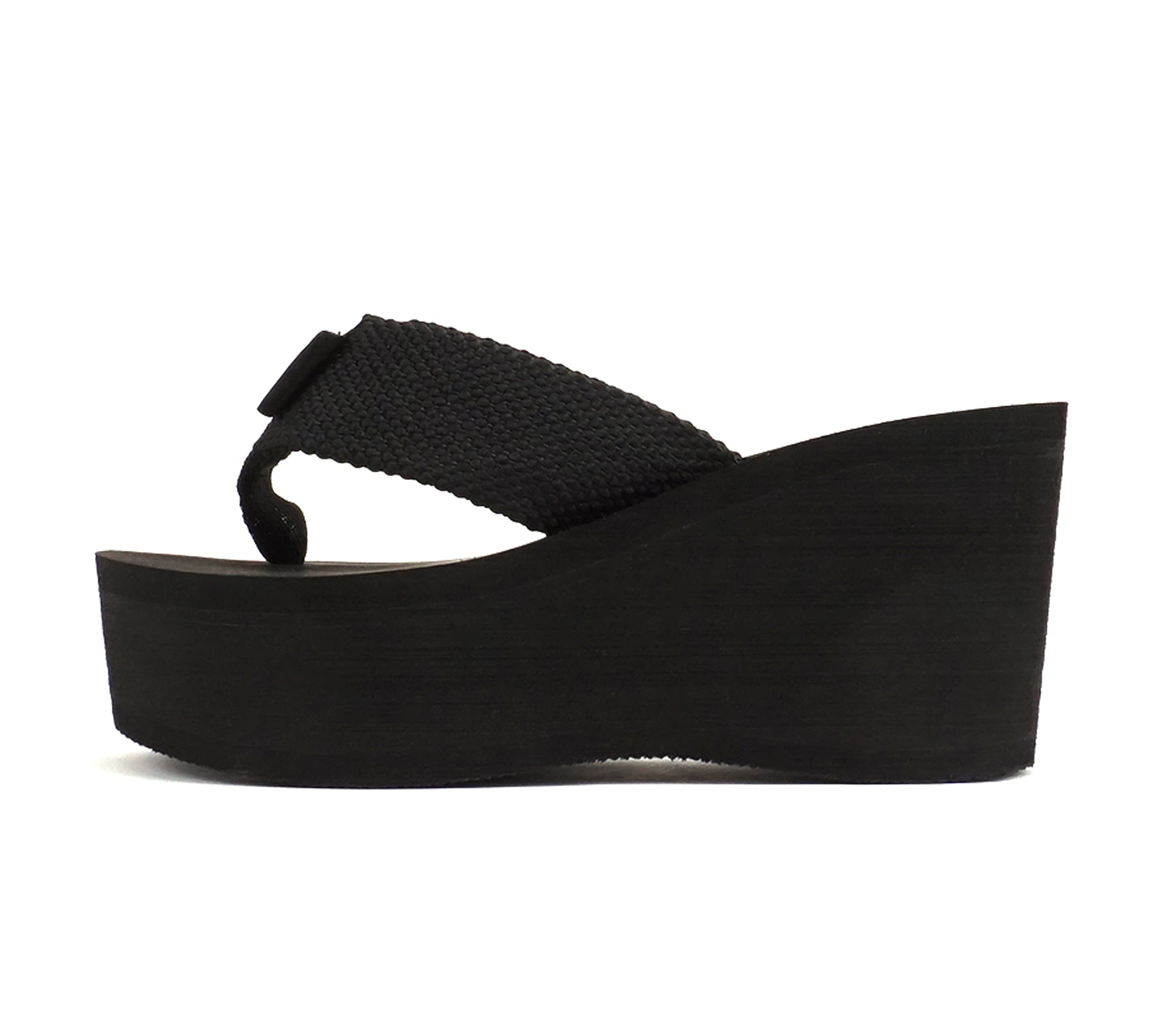 Soda Womens Oxley-S Flip Flop Sandals,Color:Black, Size:10