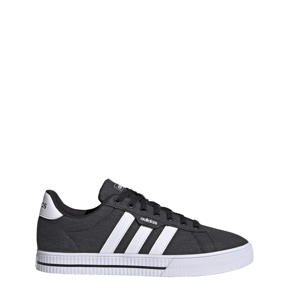 adidas Men's Daily 3.0 Skate Shoe, Core Black/Cloud White/Core Black, 10