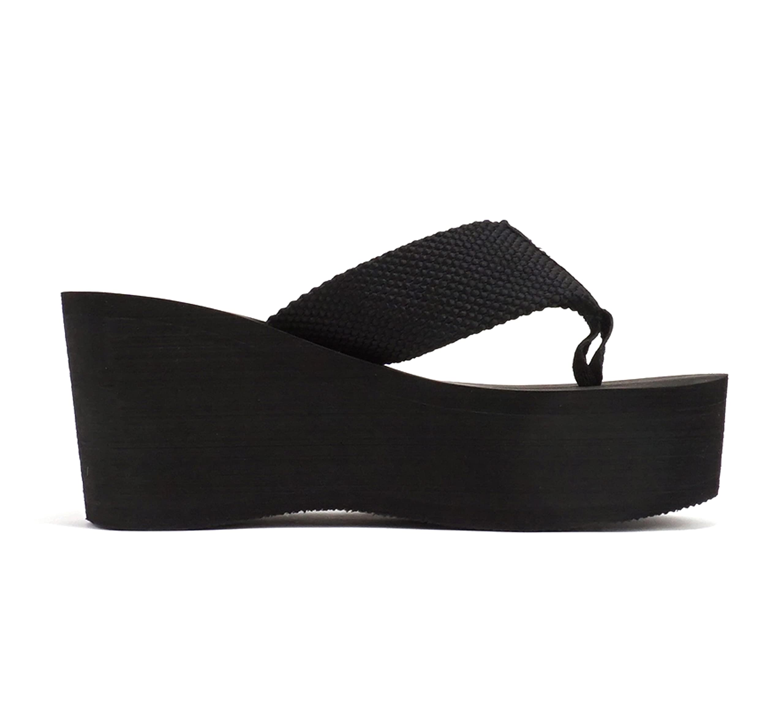 Soda Womens Oxley-S Flip Flop Sandals,Color:Black, Size:10